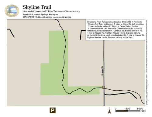 City of Petoskey Skyline Trail - Northern Michigan Land Trust - Little ...